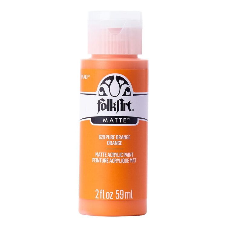 Folk Art Mult Surface (59ml) Paint - Pure Orange - Grandpas Toys Geraldine